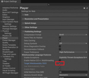 【Unity6】WebGLでビルド最適化！おすすめの設定を解説 | まつぼんゲームズ