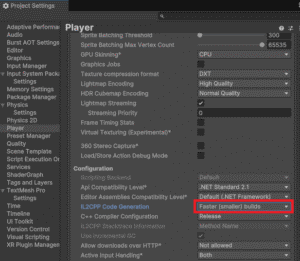 【Unity6】WebGLでビルド最適化！おすすめの設定を解説 | まつぼんゲームズ
